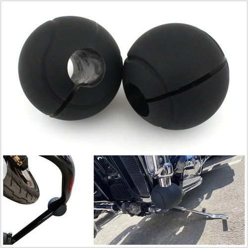 2 Pcs Motorcycle Bumper Guard Blocks Anti-drop Rubber Protector For 24 ...