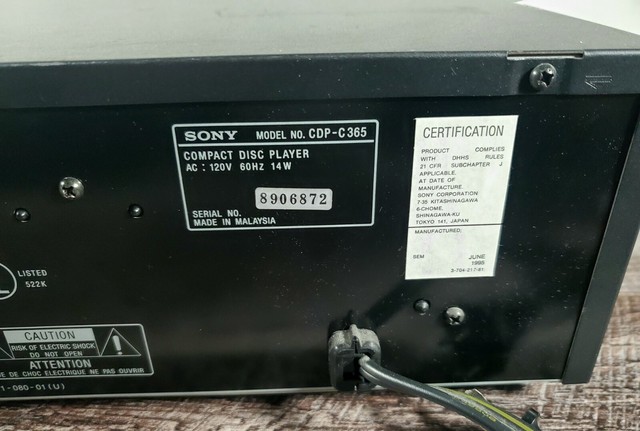 Sony CDP-C365 CD Changer for sale online | eBay