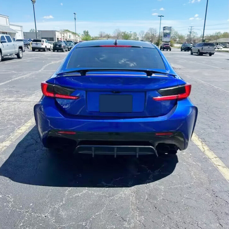Fit For Lexus RC F RCF 2015-2018 REAL CARBON Rear Bumper Diffuser Lip ...