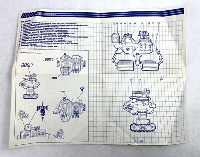 Iron Grenadiers DEMON GI Joe Original Blueprints Instructions 1988 ARAH ...