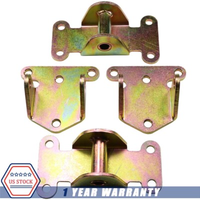 SBC Frame Mount Solid Motor Engine Mount Combo Rat Rod Hot Street Stock ...