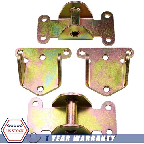 SBC Frame Mount Solid Motor Engine Mount Combo Rat Rod Hot Street Stock ...