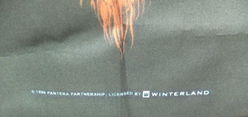 Pantera Tapestry 30.5x42 1999 Snakes and Skulls Made In Italy Fabric ...