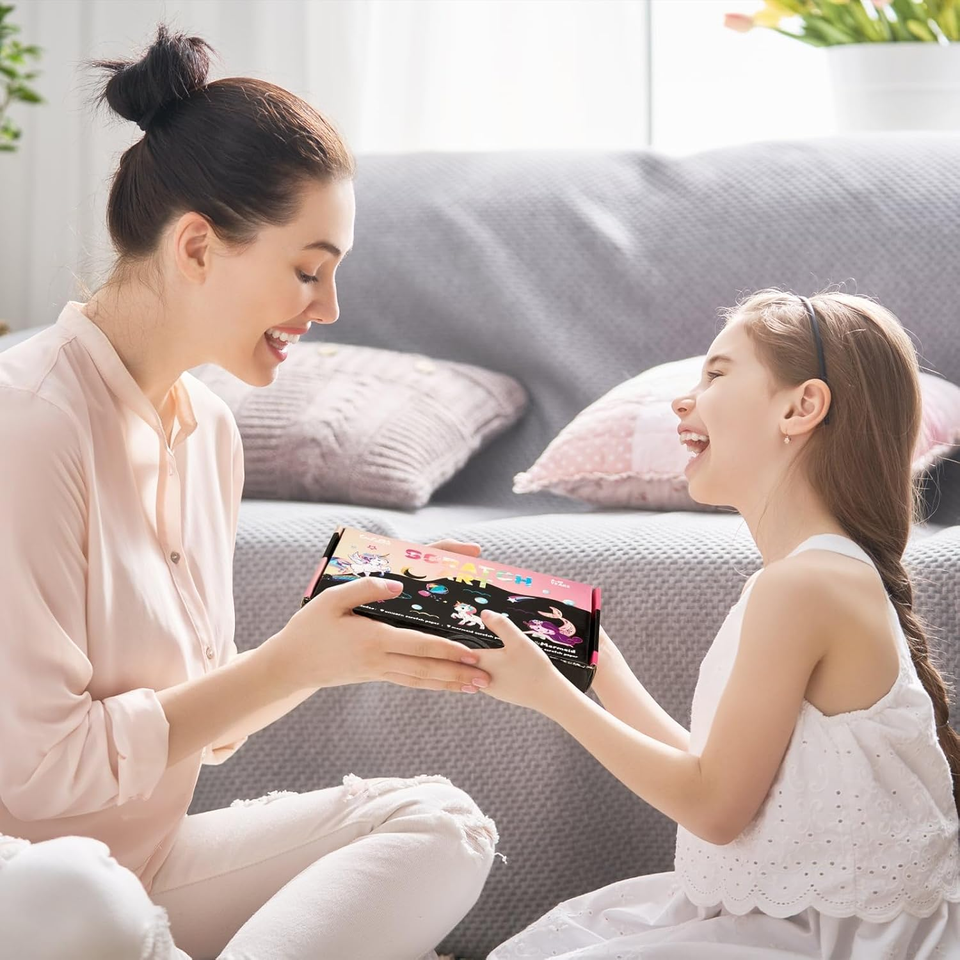 Unicor Scratch Art Kit for Kids - 30 Pcs Magic Scratch off Paper for ...