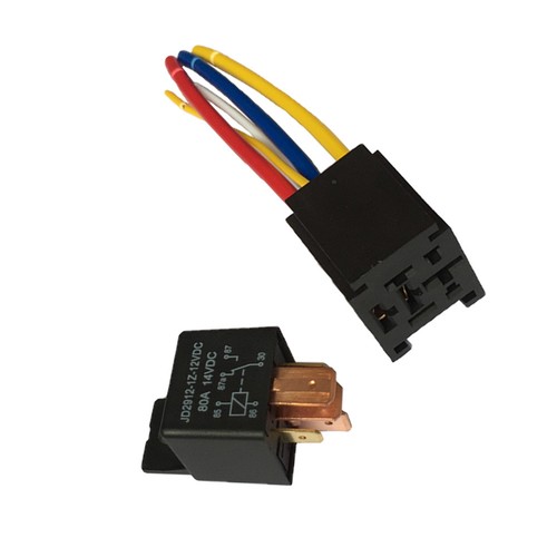 Relay Socket Base Holder Auto Mini Relay 5 Pin 12V 80A Relay Universal ...