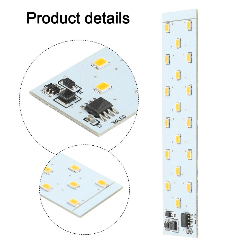 Solar Flame Effect Circuit Board 1 2V with 36 LEDs for Candle Lamp ...