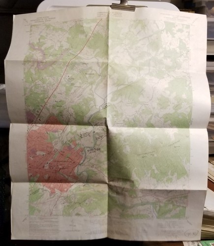 1964/1968 Orig USGS Topo Map Charlottesville East VIRGINIA Quad 7.5' 1: ...