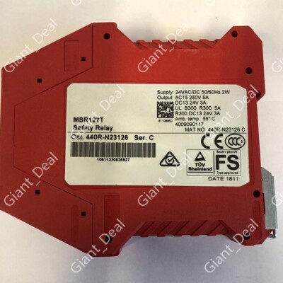 For 440R-N23126 MSR127T Safety Relay 3 Safety Contacts 24VACDC | eBay