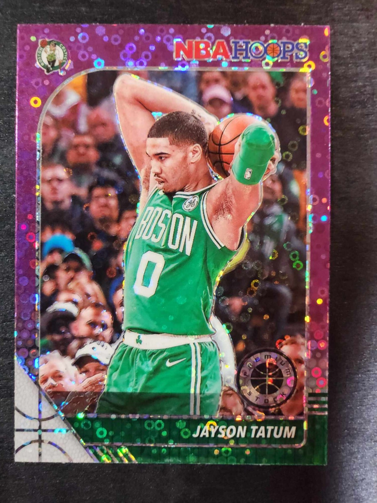Jayson Tatum Purple Disco 2019-20 NBA Hoops Premium Stock 6 Boston ...