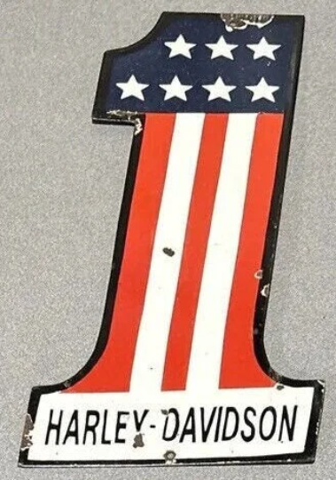 1972 Iconic Vintage #1 AMA Harley Davidson Evel Knievel 19" x 10 ...