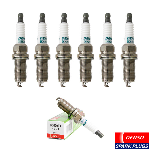 New Set of 6 Genuine DENSO Iridium TT Spark Plug IKH20TT/ 4704 | eBay