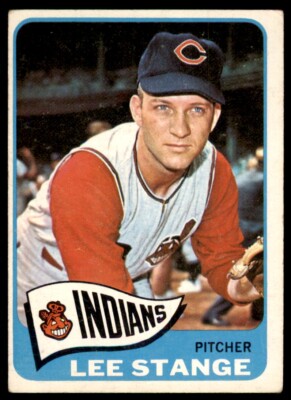 1965 Topps Baseball Card Lee Stange C Cleveland Indians #448 | eBay