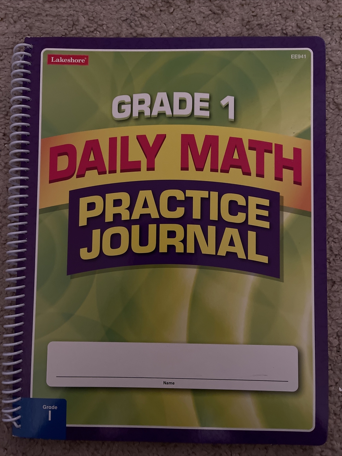 Lakeshore Daily Math Practice Journal Grade 1 Spiral Bound Homeschool ...