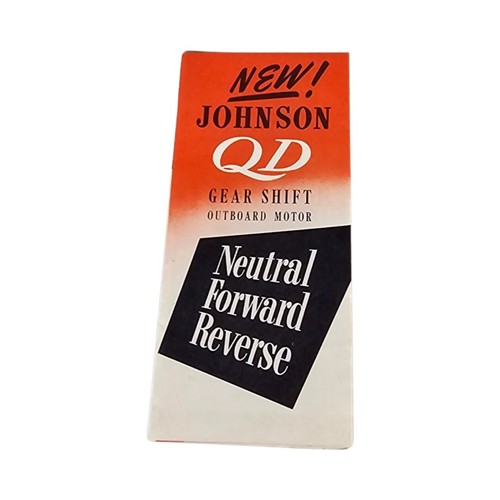 1948 New! Johnson QD Gear Shift Outboard Motor Forward Neutral Reverse ...