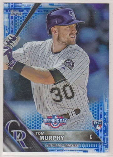 2016 Topps Opening Day Baseball Blue Foil Tom Murphy #OD16 | eBay UK