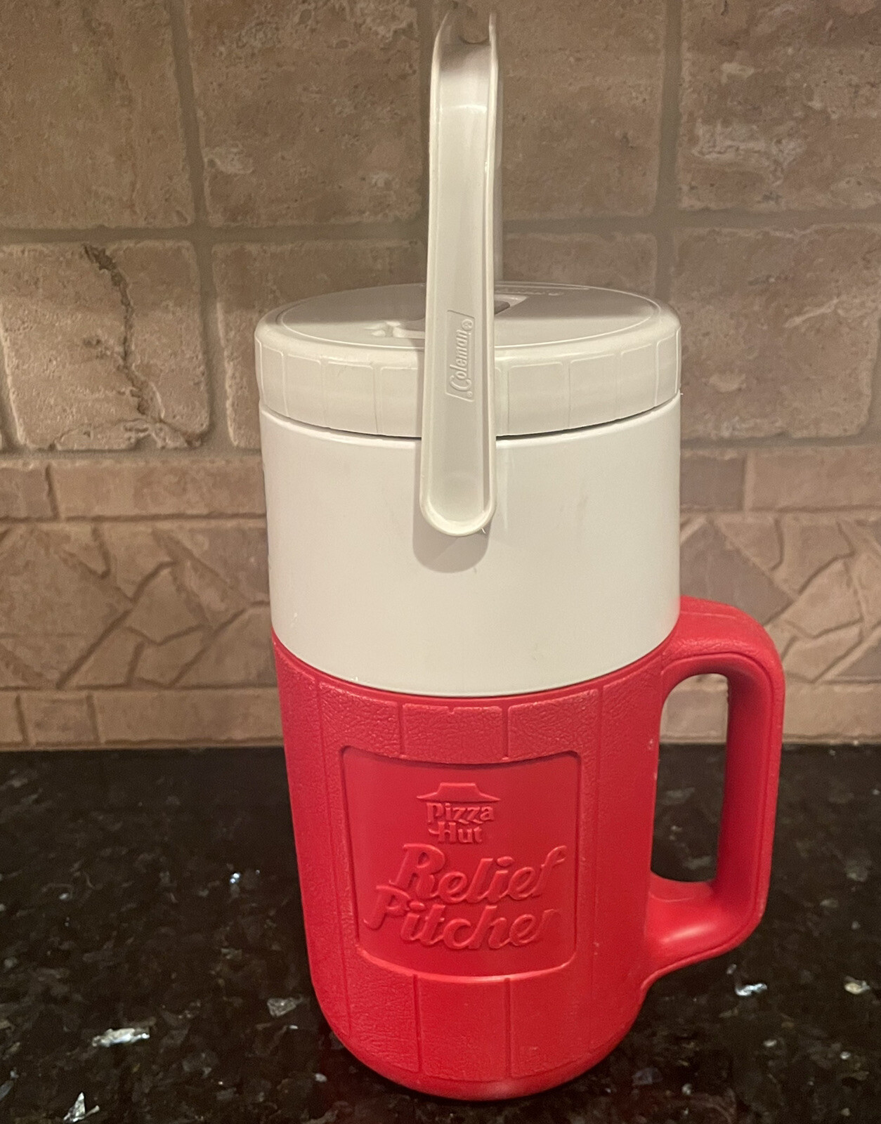 VTG 80’s Pizza Hut Coleman Pepsi Relief Pitcher Water Cooler Jug 1/2 ...