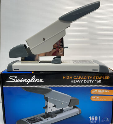 NEW Swingline Deluxe Heavy-Duty Stapler 160-Sheet Capacity Platinum ...