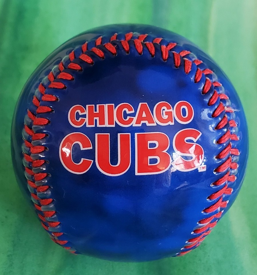 2004 CHICAGO CUBS Logo Glossy Baseball Fotoball Souvenir Ball Limited ...