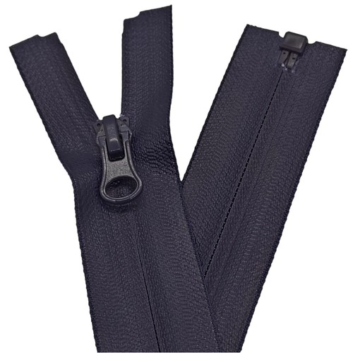 NAVY BLUE Waterproof Zip 60-85cm FULLY OPEN END Fastener Nylon Water ...