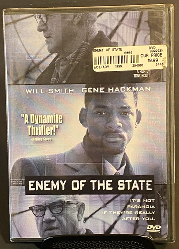 Enemy of the State (DVD, 1998) Will Smith and Gene Hackman - Brand New ...
