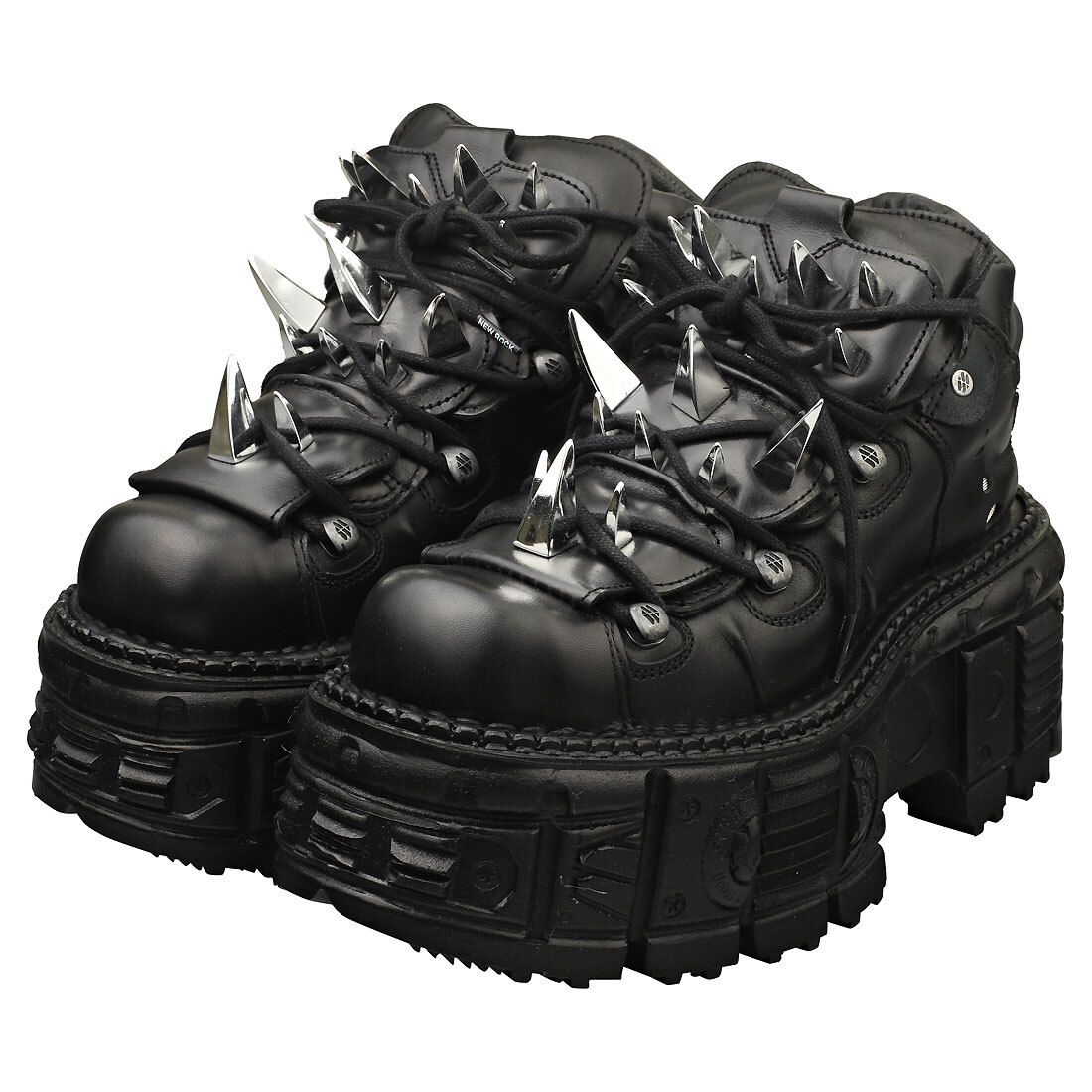 New Rock M-106g-c1 Unisex Black Fashion Boots | eBay UK