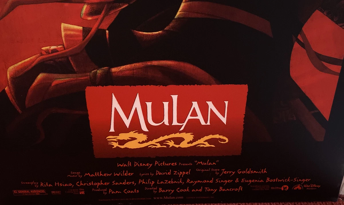 Mulan 1998 Poster