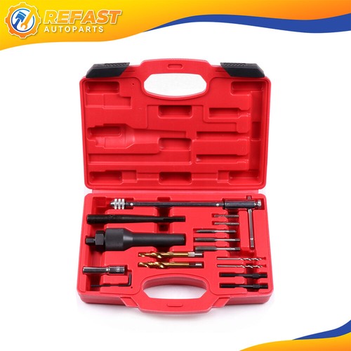 16PIECE 8MM-10MM DAMAGED GLOW PLUG REMOVAL REMOVER TOOL KIT GLOW PLUGS ...
