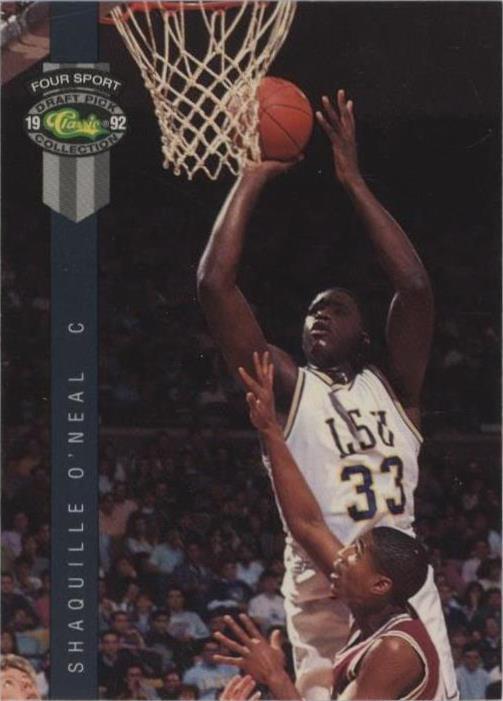 1992 Classic Four Sport Draft Pick Collection - Shaquille O'Neal #1 (RC ...