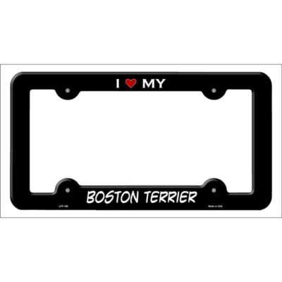 Boston Terrier Novelty Metal License Plate Frame LPF-198 | eBay