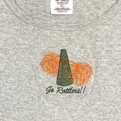 FAMU Florida A & M Rattlers Cheer Cheerleader Womens Gray T Shirt HBCU ...