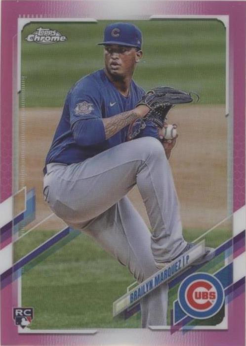 2021 Topps Chrome - Brailyn Marquez #26 Pink Refractor (RC) for sale ...