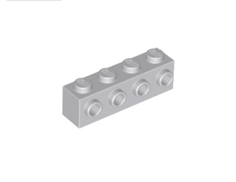 Lego Brick Modified 1 x 4 with 4 Studs on 1 Side Parts Pieces Lot ALL ...
