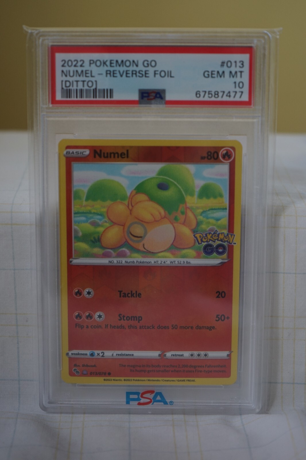2022 Pokémon Go Numel 013 / 078 Reverse Foil (Unpeeled Ditto) PSA 10 | eBay