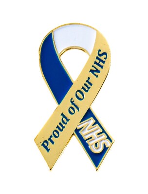 NHS 'Proud of Our NHS' Enamel Ribbon Pin Badge - New | eBay UK