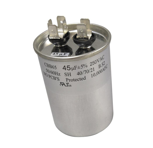Run Capacitor CBB65 45Uf 45MFD 45 Uf MFD Uf/Mfd 250VAC 250V AC 250 VAC ...