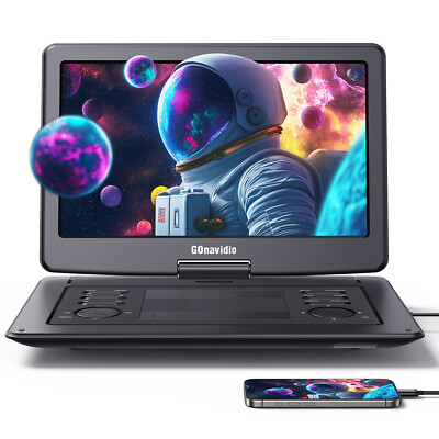 19" Full HD Portable DVD Player with 16" Large Screen HDMI 5000mAh ...