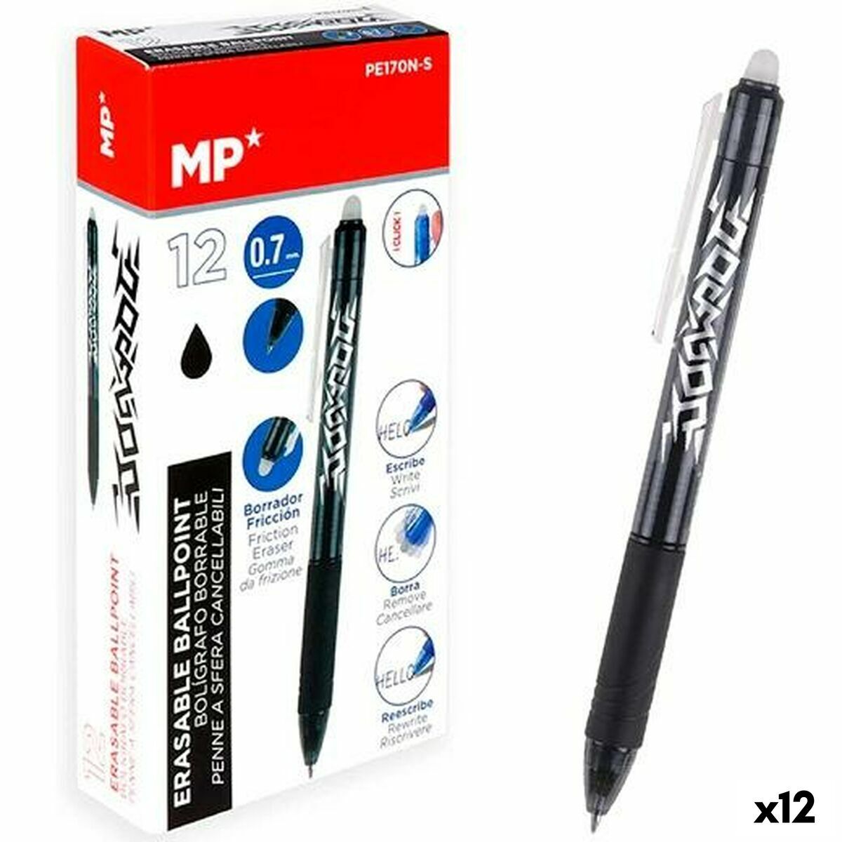 Crayon MP Encre effaçable 0 7 mm 12 Unités | Achetez sur eBay