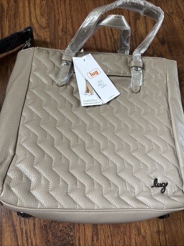 LUG Charter VL Vegan Leather Crossbody Convertible Bag in Sand NWT | eBay