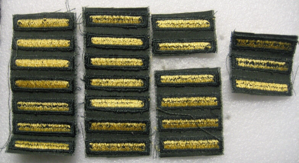 US Army Strip of Five Overseas Service Bars lot of 5 patches, ww2 | eBay