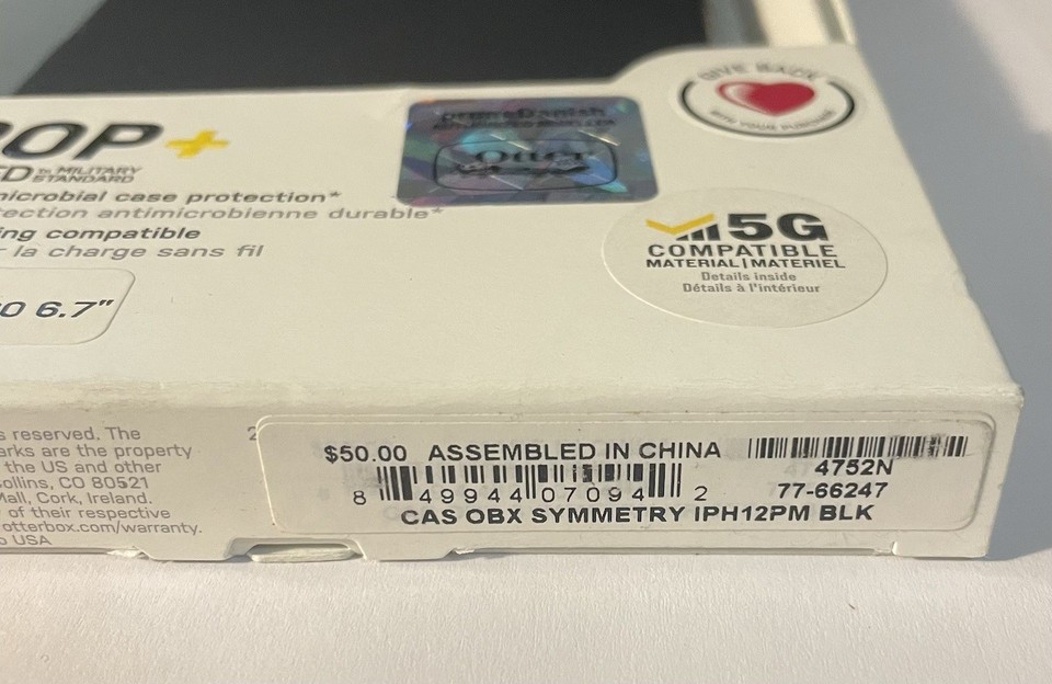 Otterbox Symmetry Series Phone Case For iPhone 12 Pro Max Black | eBay UK