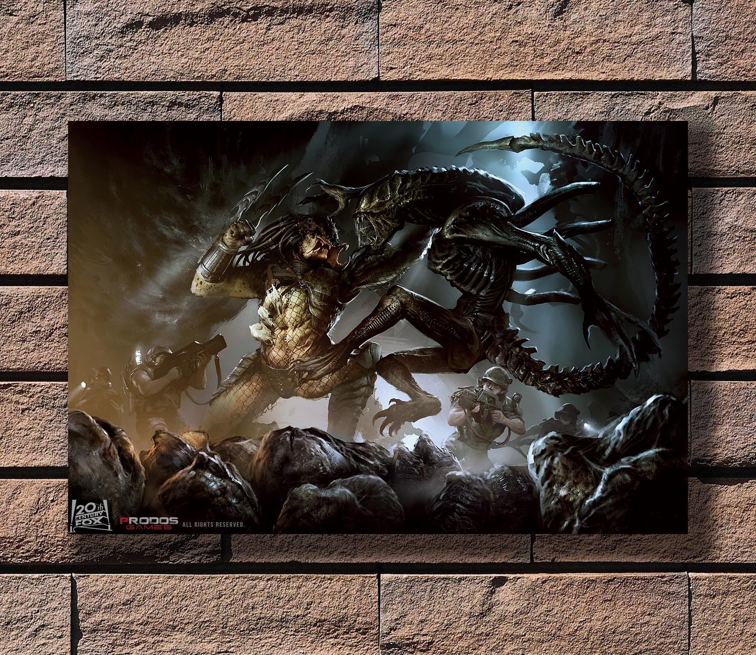 Alien vs Predator 3 Classic Movie Game Print 20x30 24x36in Silk Poster ...