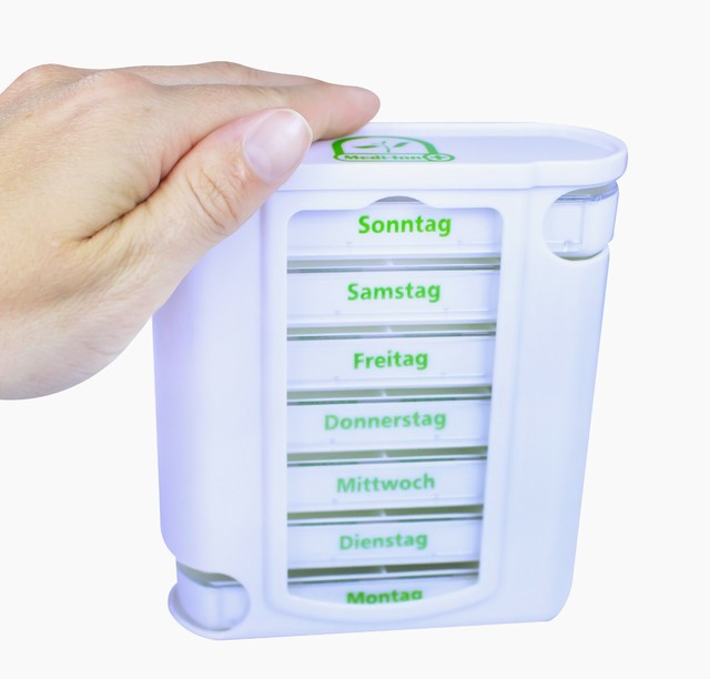 Medi-Inn Wochendispenser 7 Tage Tablettenbox Medikamentenspender ...