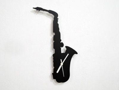 Saxophone - Silhouette - Wall Clock | eBay
