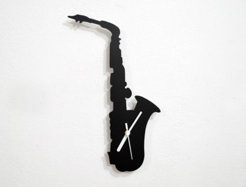 Saxophone - Silhouette - Wall Clock | eBay UK