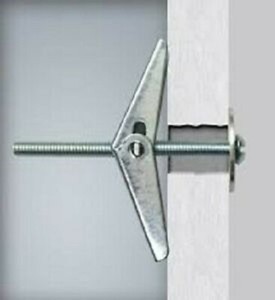 PLASTERBOARD SPRING TOGGLE M5 x 50 FIXINGS & HOLLOW CAVITY WALL ANCHORS ...