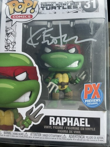 Funko Pop TMNT COA Cased - Raphael -#31 Kevin Eastman Autographed | eBay