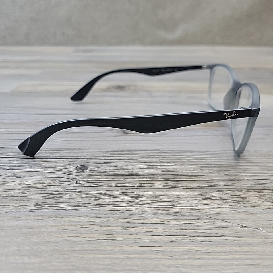 Ray-Ban RB 7047 5482 Matte Clear Grey Eyeglasses FRAMES ONLY 56-17-145 ...