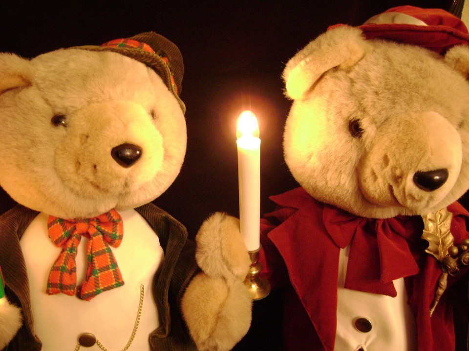 Vintage Animated Electric Christmas Mr & Mrs Bear Figurines 27" Tall | eBay