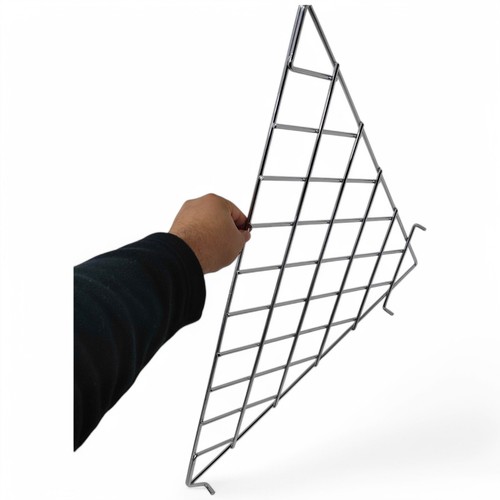 Grid Mesh wall Mesh Display Panels Chrome Accessories Hooks Basket ...