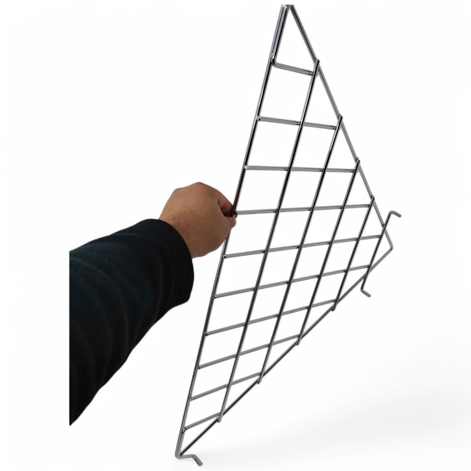 Grid Mesh wall Mesh Display Panels Chrome Accessories Hooks Basket ...